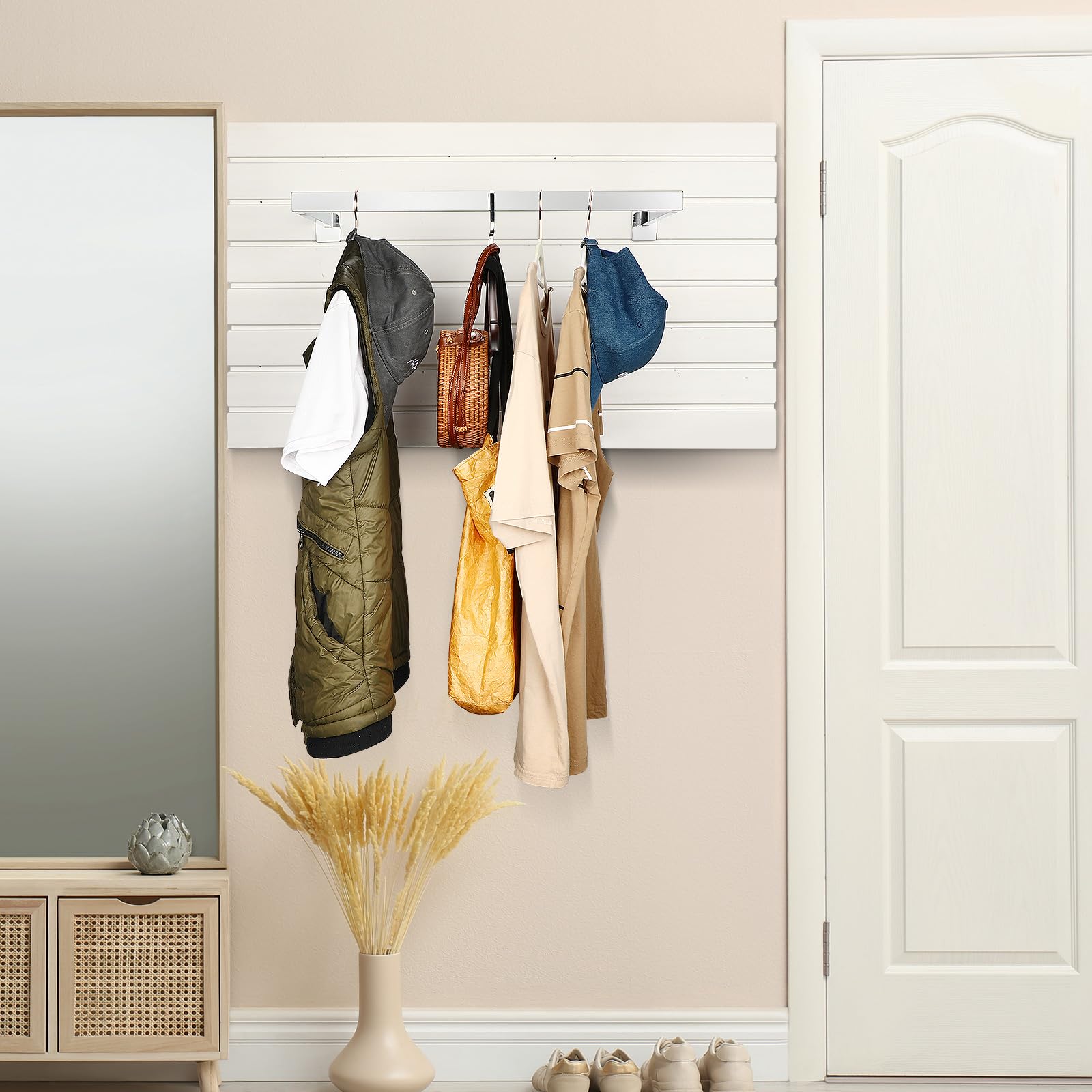 Snapklik.com : Unittype 4 Pcs U Shaped Hangrail For Slatwall 24 Inch ...