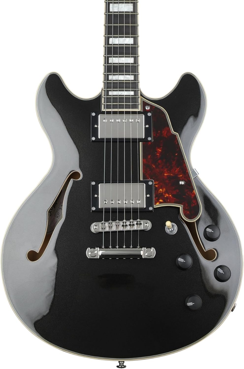 Amazon.com: D'Angelico Premier Mini DC Electric Guitar - Black Flake ...