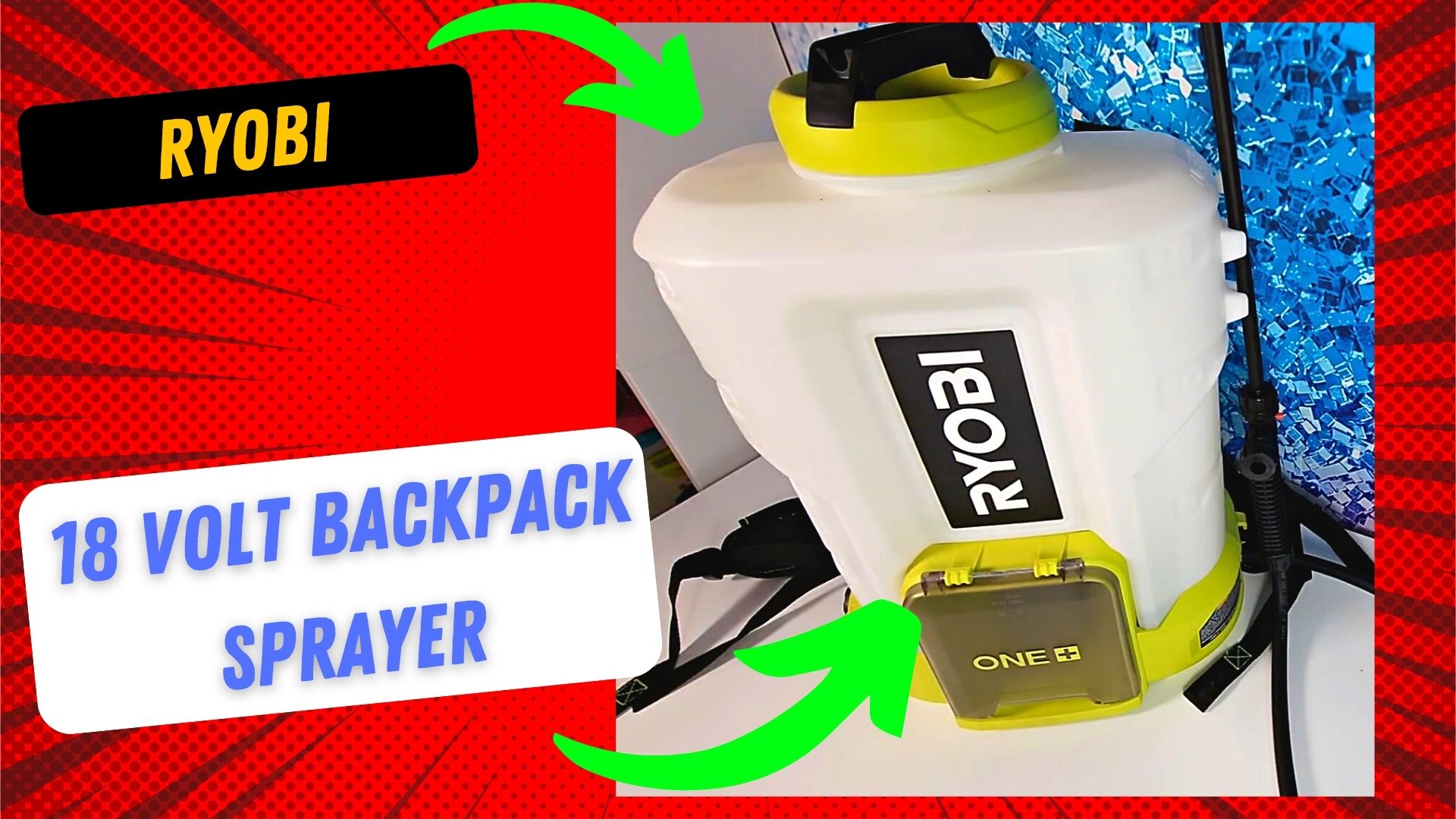 Watch Ryobi 18V 4 Gallon Backpack Sprayer on Amazon Live