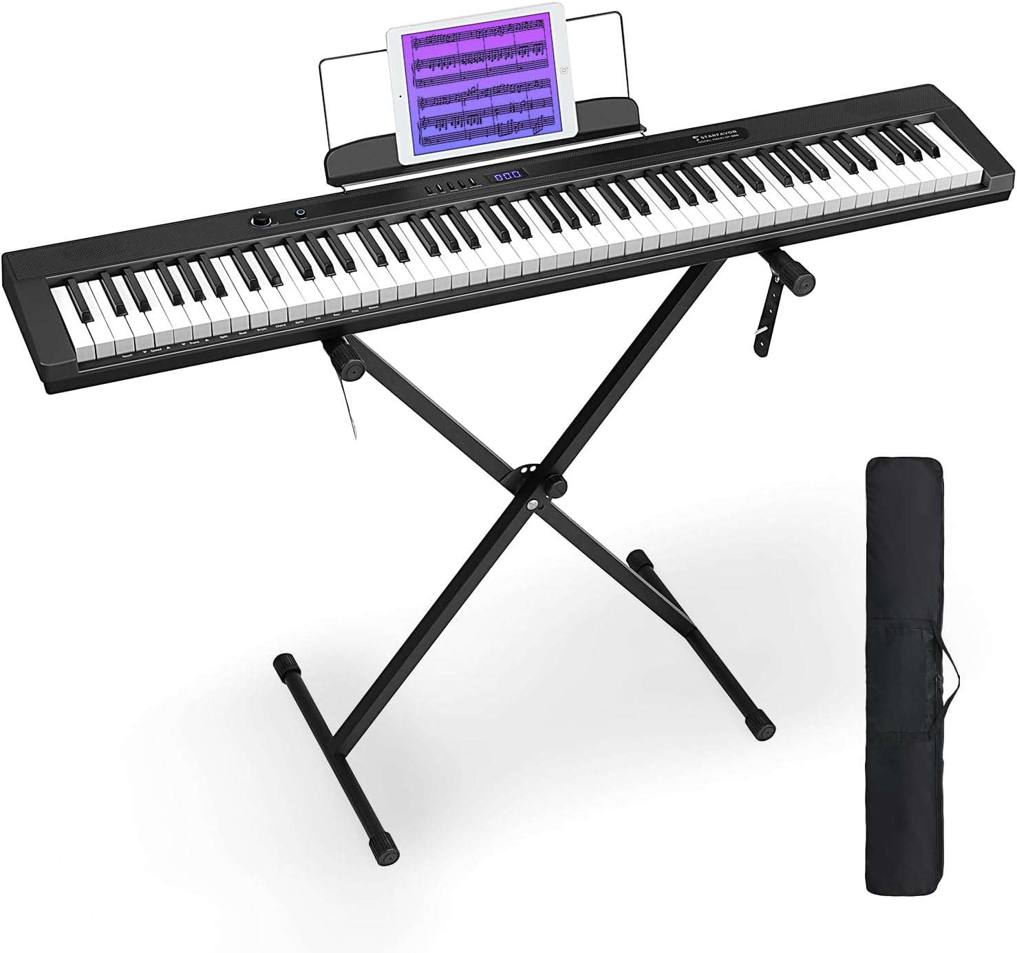 Amazon.com: Starfavor 88 Key Digital Piano Beginner Electric Keyboard ...