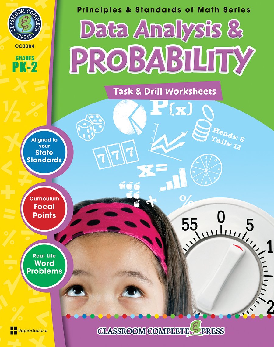 Amazon.com: Data Analysis & Probability - Task & Drill Sheets Gr. PK-2 ...