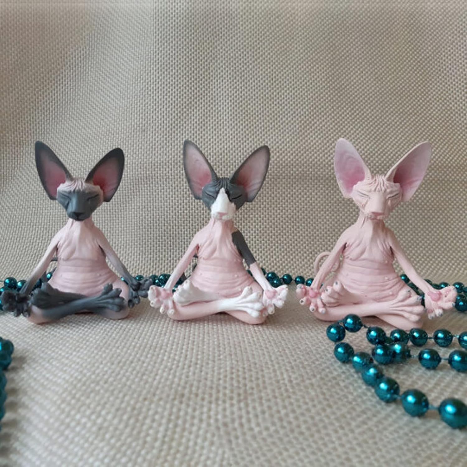 FACAIBA Sphynx Cat Meditate, Zen Yoga Relajado Posición Meditación ...