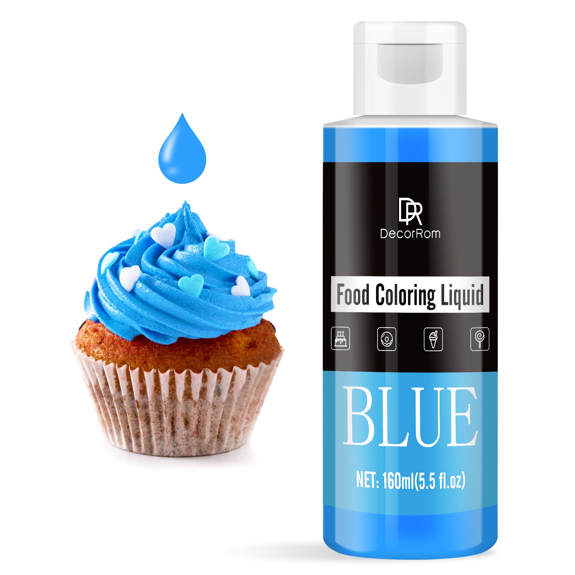 Amazon.com : Food Coloring - Vibrant Liquid Icing Food Coloring Set for ...