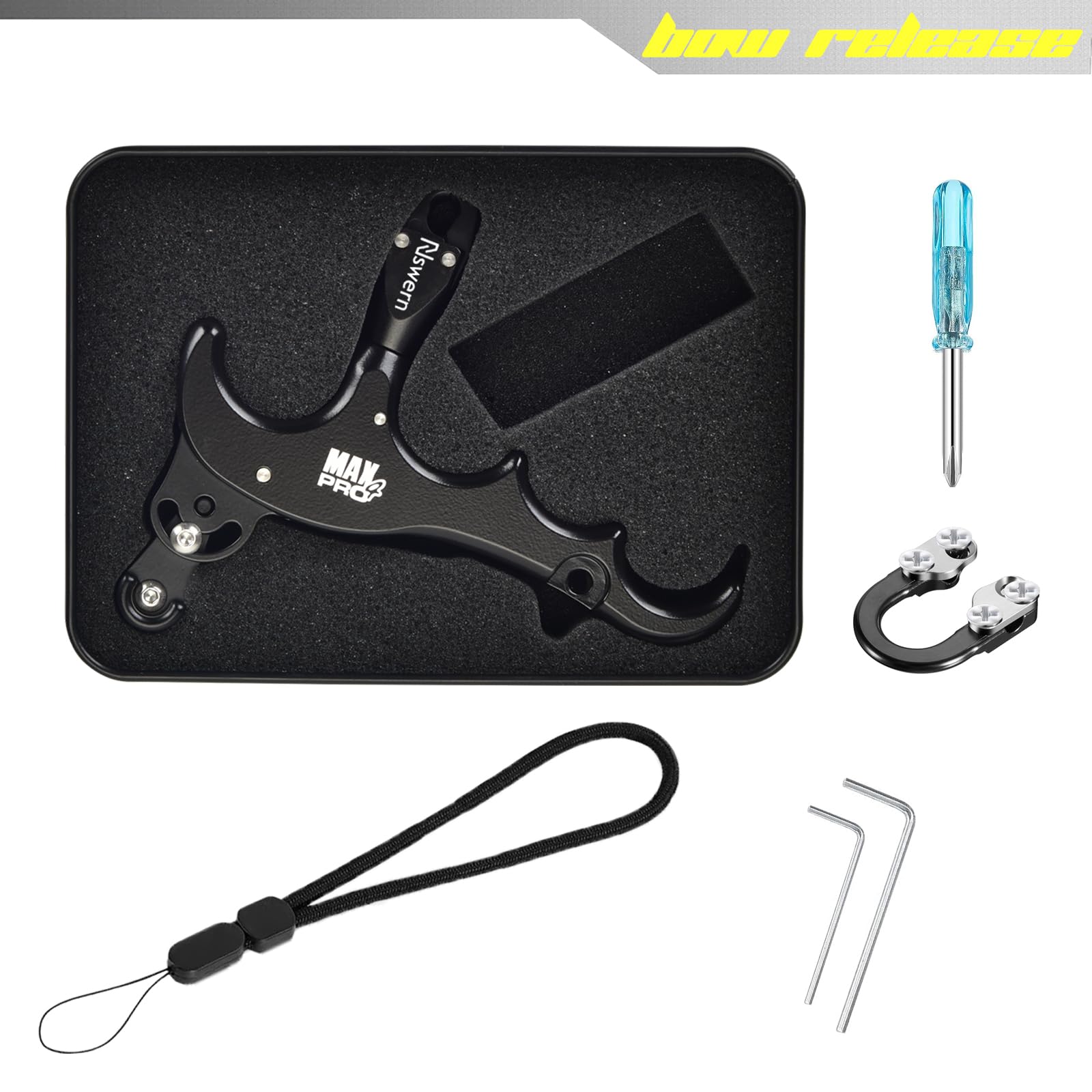 Snapklik.com : Bow Release Thumb Archery 4 Finger Release-Bow Trigger ...