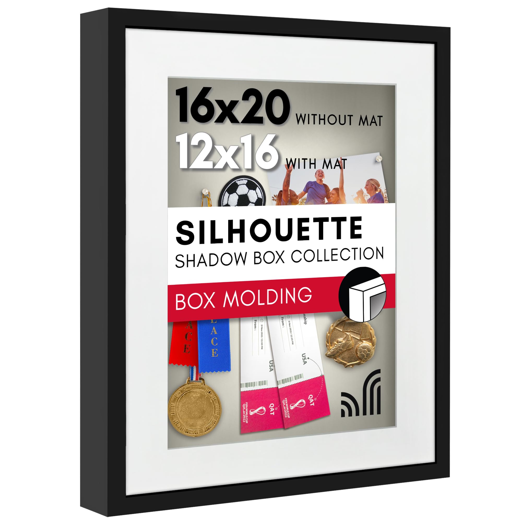 Amazon.com - Americanflat 16x20 Shadow Box Frame with Polished ...