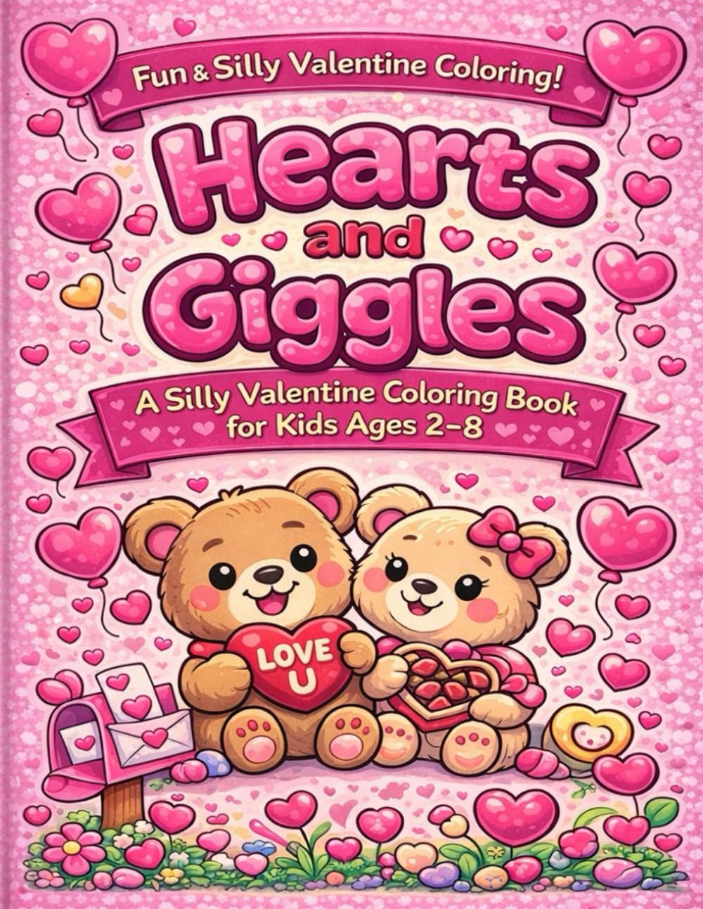 Hearts and Giggles: A Silly Valentine Coloring Book for Kids Ages 2–8 ...