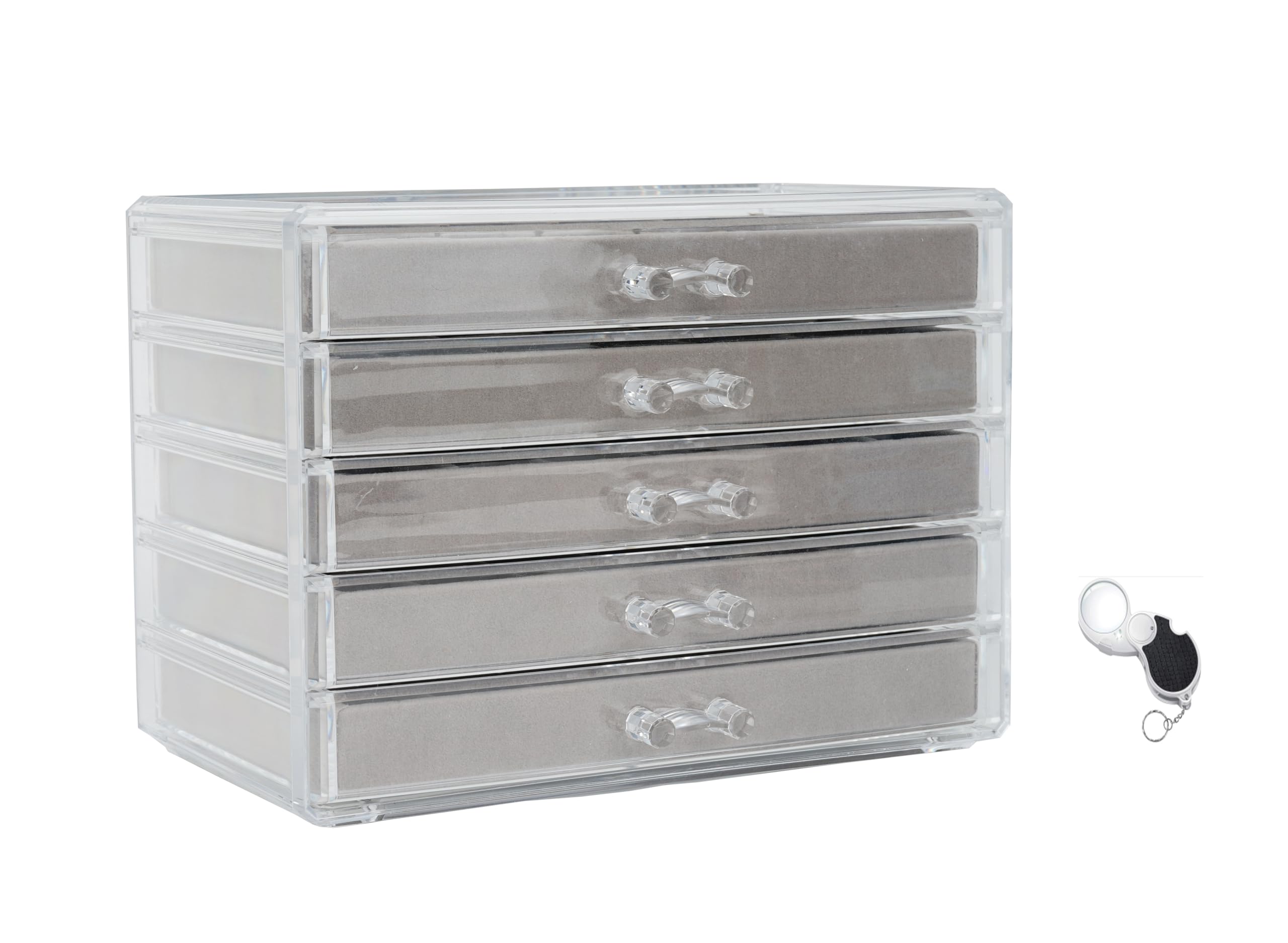 Amazon.com: IRSTBL - Rock Collection Display Case - 90 Grid Crystal ...