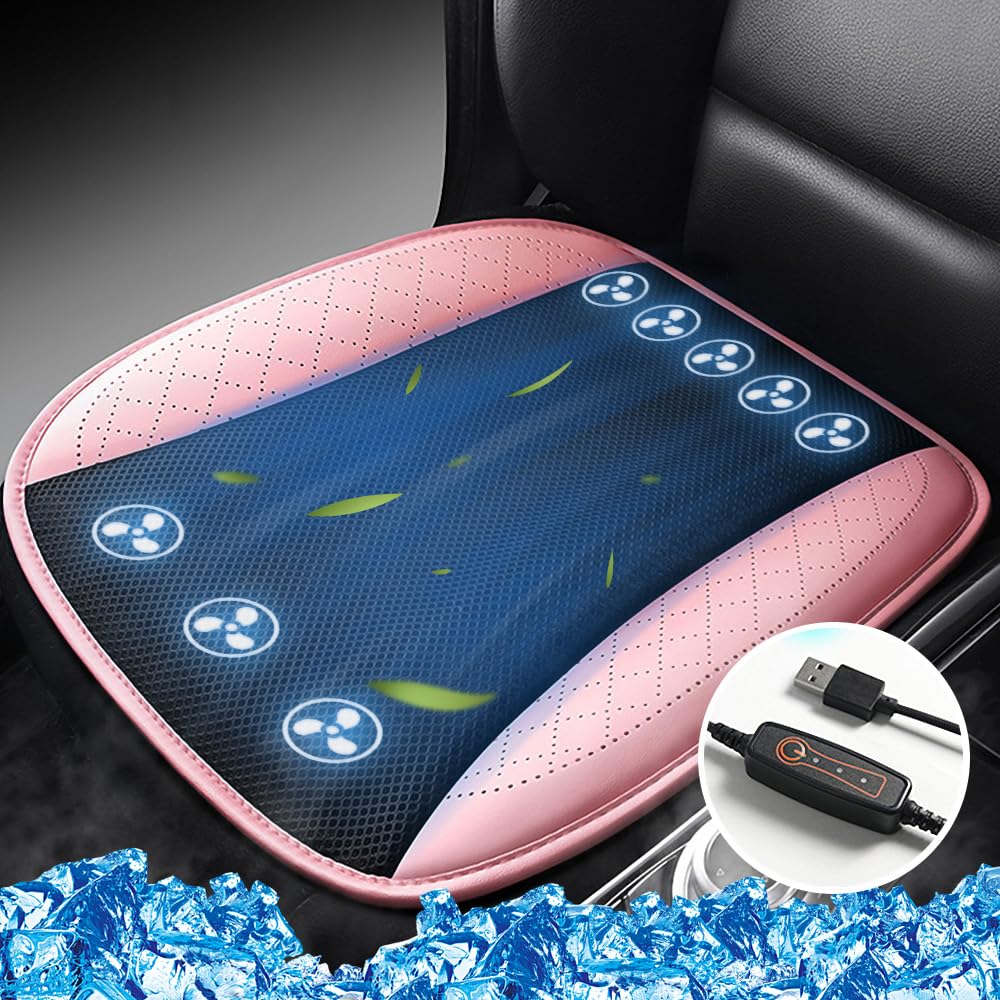 Amazon | 【24年夏対策】VIGOUROUS 車クールシート カーシート 8個強力ファン 3段階風量調節 メッシュ仕様 usb給電 ...