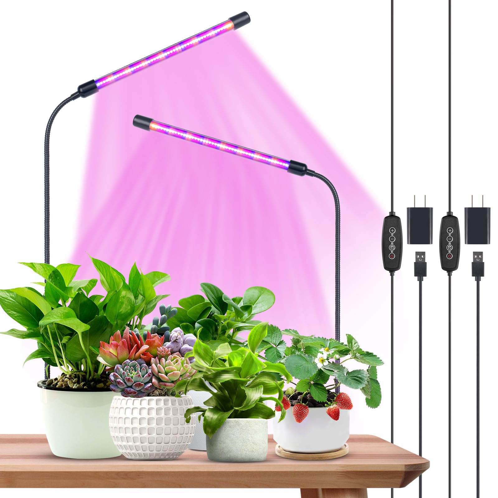 Amazon.com: LBW Grow Light for Indoor Gardening, 96 LEDs Red & Blue ...