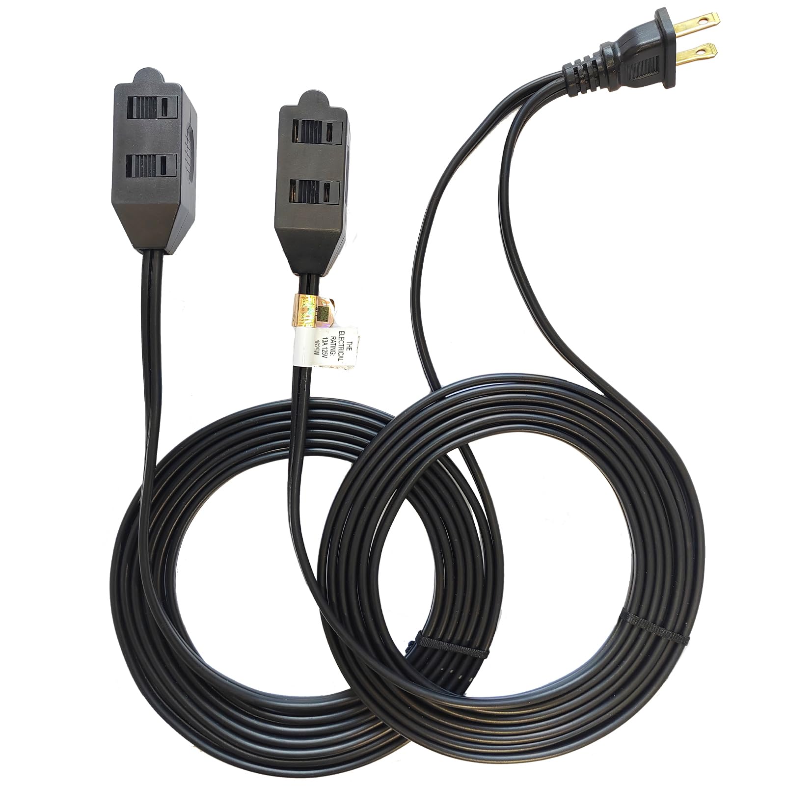 Amazon.com: HONDERSON 6-Outlets Flat Extension Cord, DOUBLE 3-OUTLETS ...