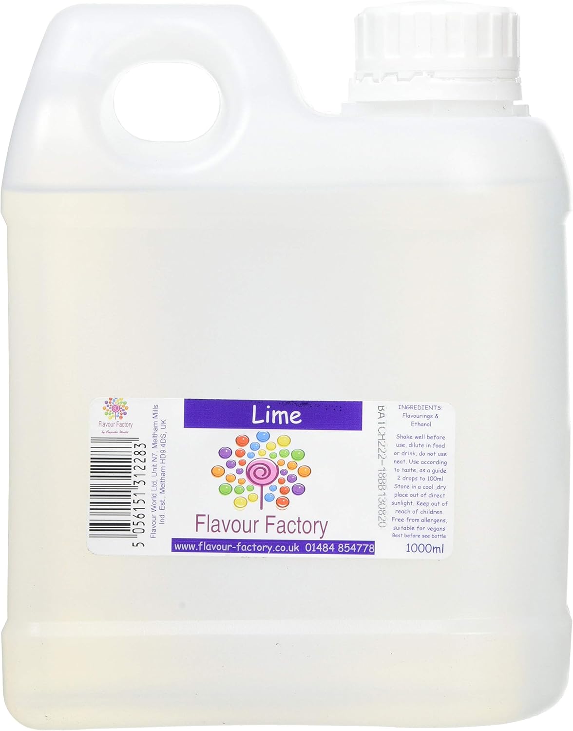 Flavour Factory Intense Food Flavouring Lime 1000ml : Amazon.co.uk: Grocery