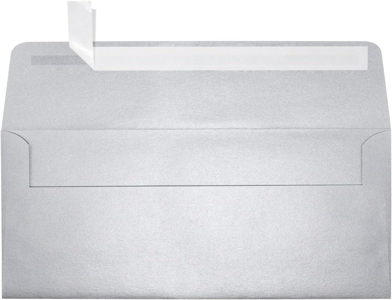 Amazon.com : LUXPaper #10 Square Flap Envelopes in 80 lb. Silver ...