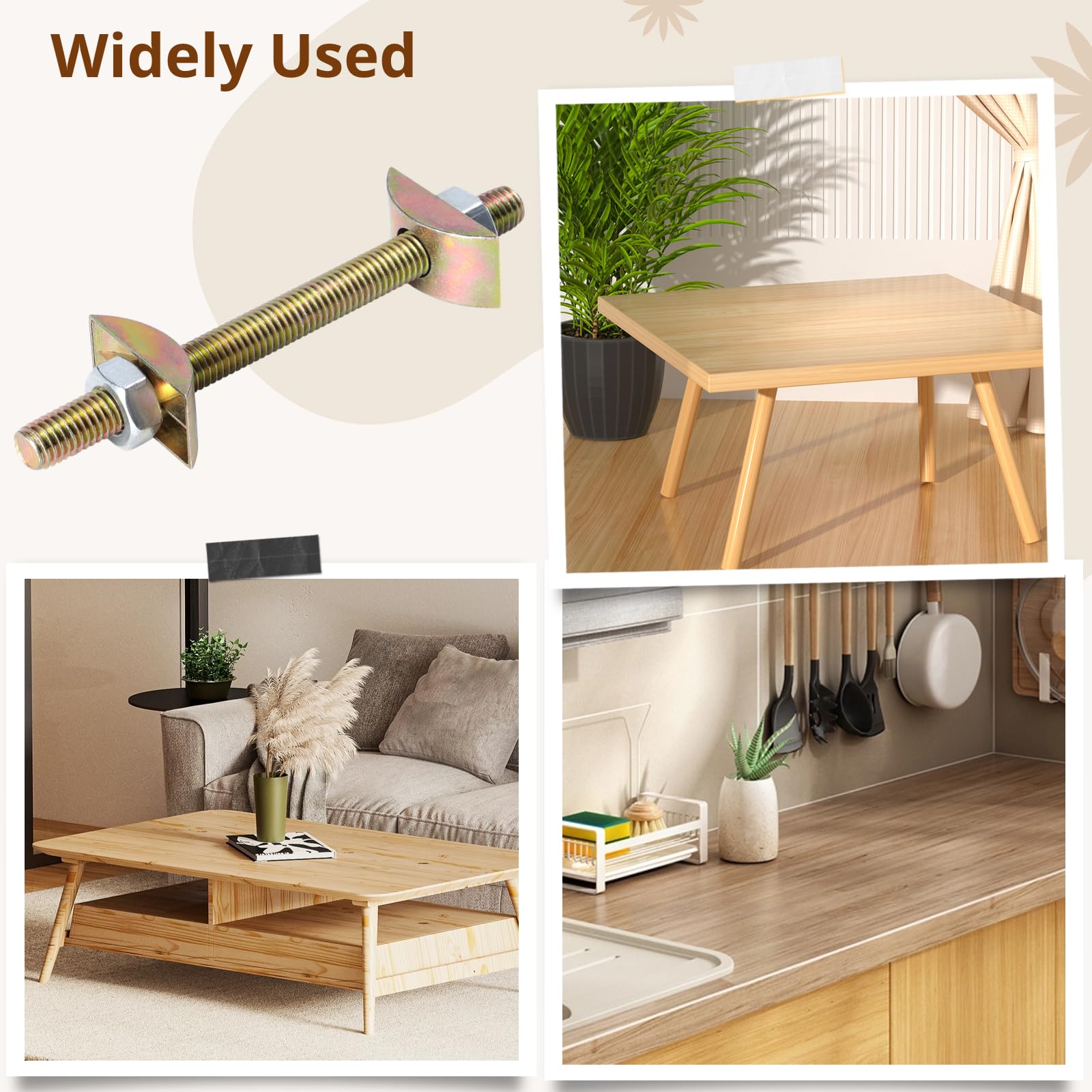 Snapklik.com : 10 Pack Countertop Connector, Furniture Fastening ...