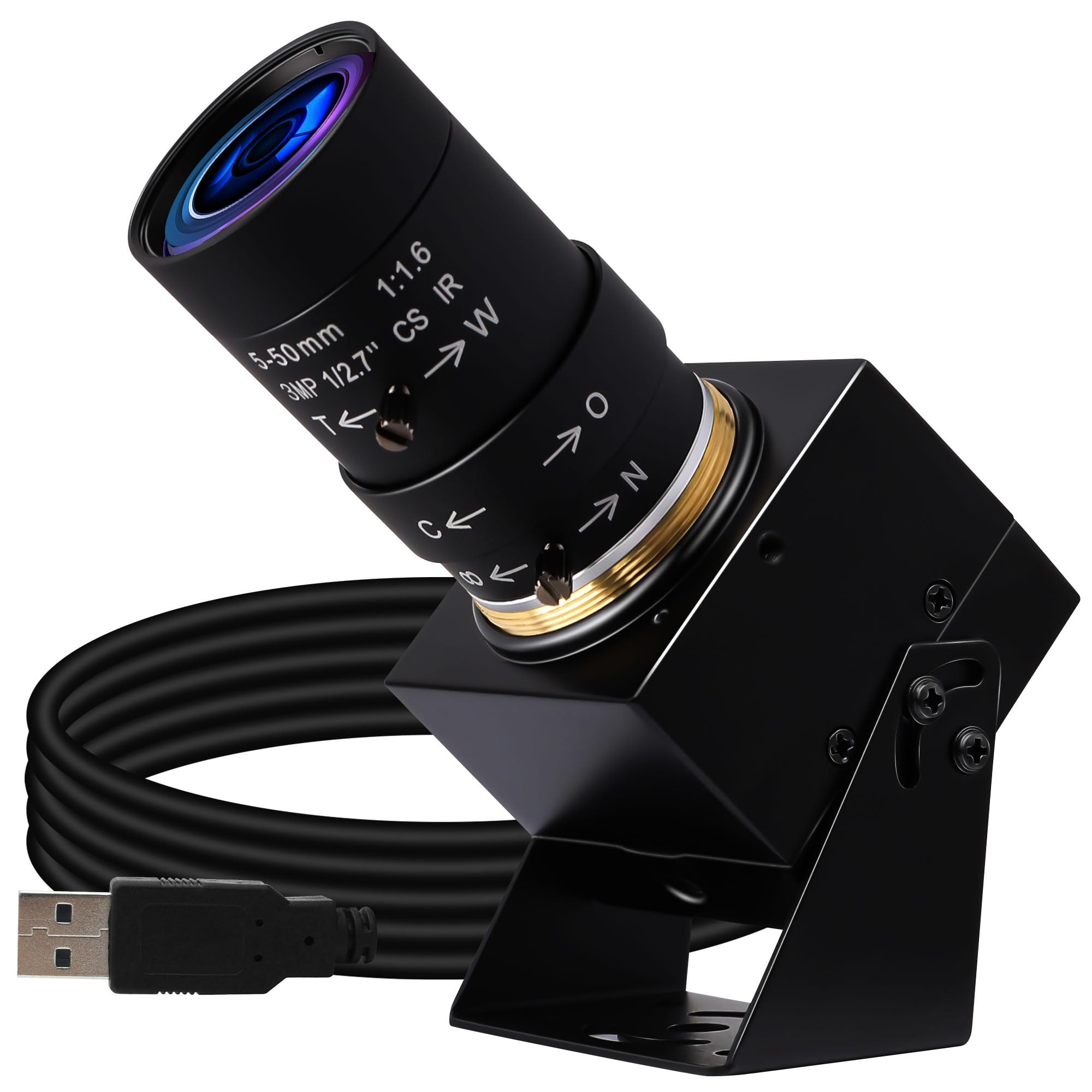ELP 4K USB Camera Ultra HD 2160P Webcam Variable Focus 5-50mm 10X Zoom ...