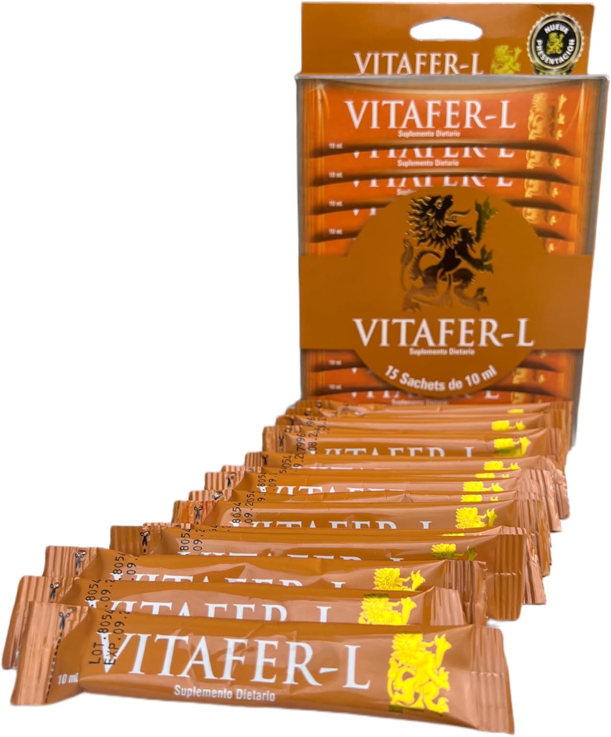vitafer-l version sobre 15 unidades de 10 ml : Amazon.com.mx: Salud y ...