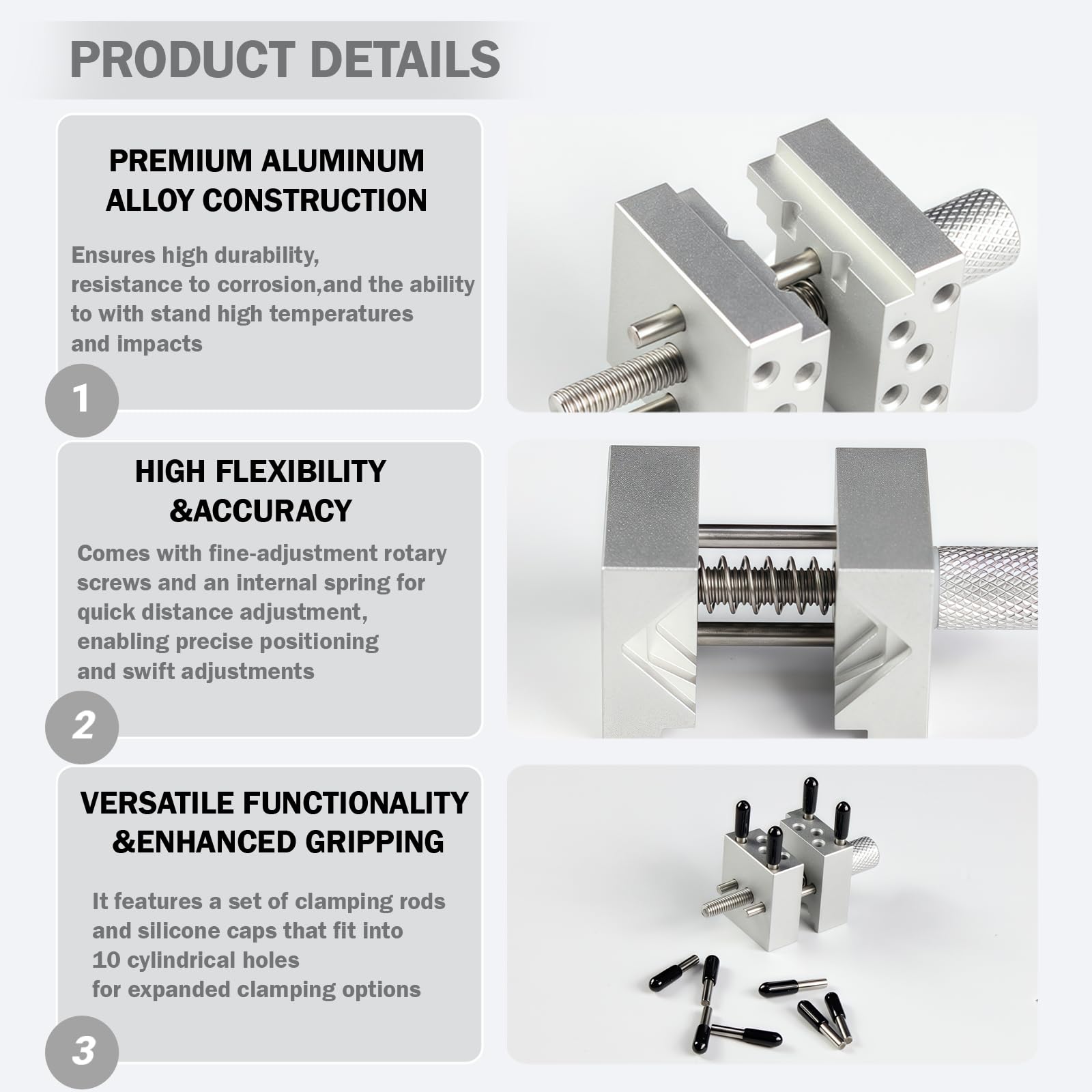 Snapklik.com : Precision Mini Vise,Multi-function Tabletop Vice DIY ...