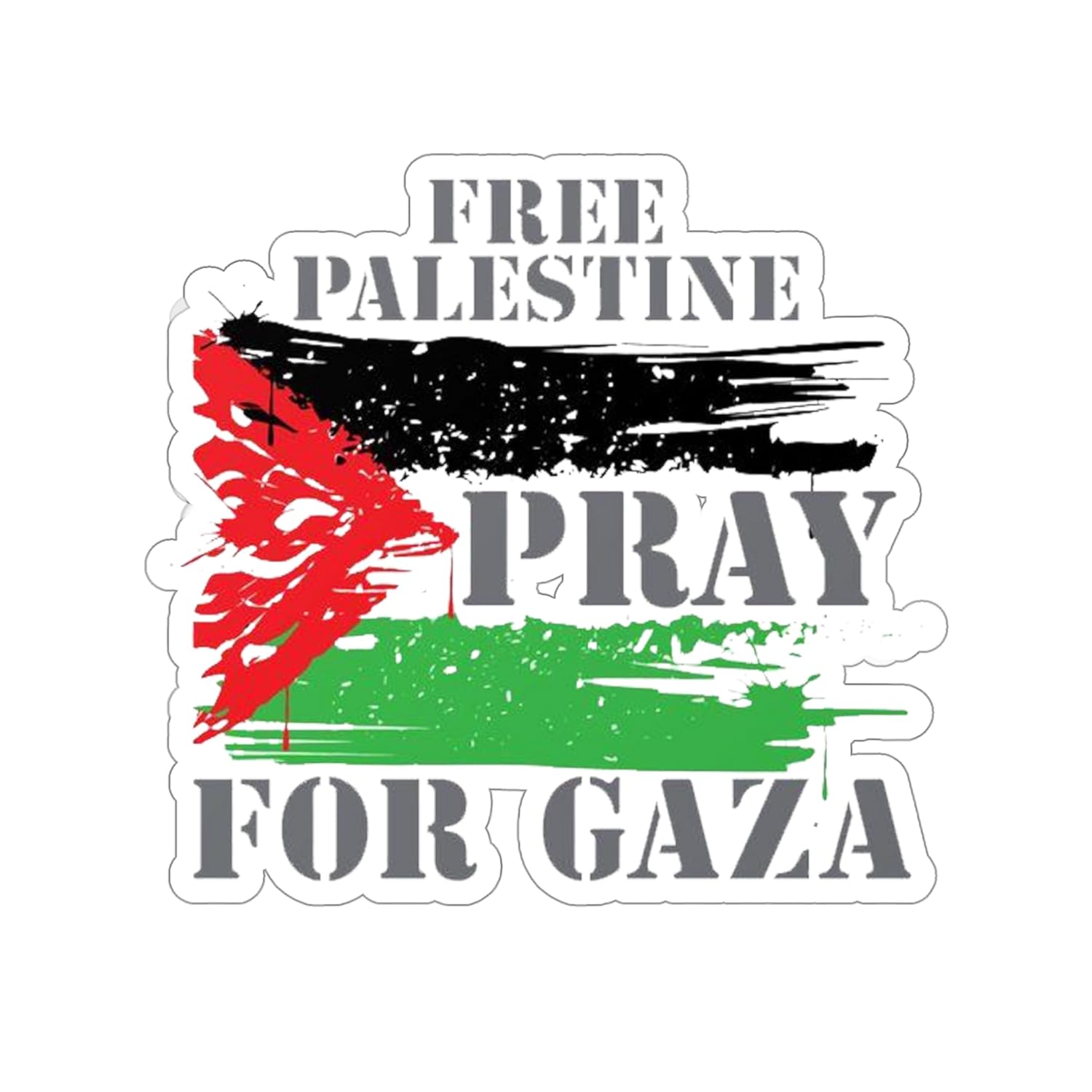 Amazon.com: Palestinian Flag Waterproof Sticker, Free Palestine Laptop ...