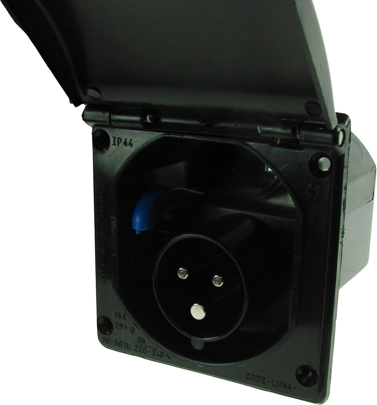 AEP MAINS 240V 16A FLUSH HOOK UP RECTANGLE SOCKET CARAVAN CAMPER VAN RV ...