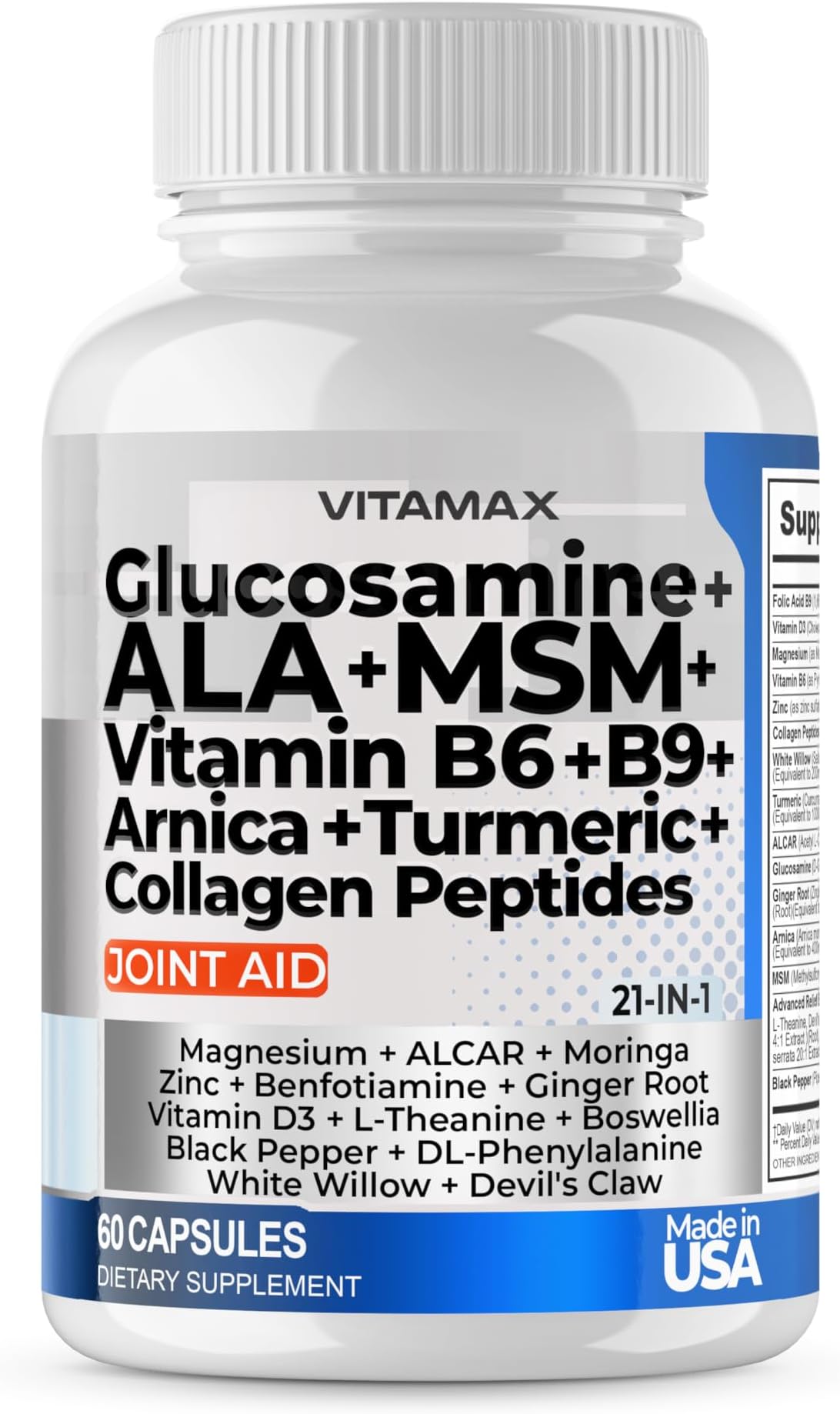 Amazon.com: Glucosamine Chondroitin MSM Turmeric 2100mg – Joint ...