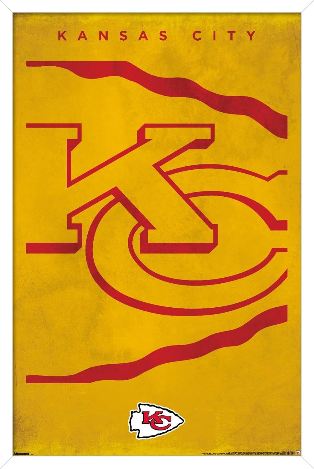 Amazon.com: Trends International NFL Kansas City Chiefs - Logo 25 Wall ...