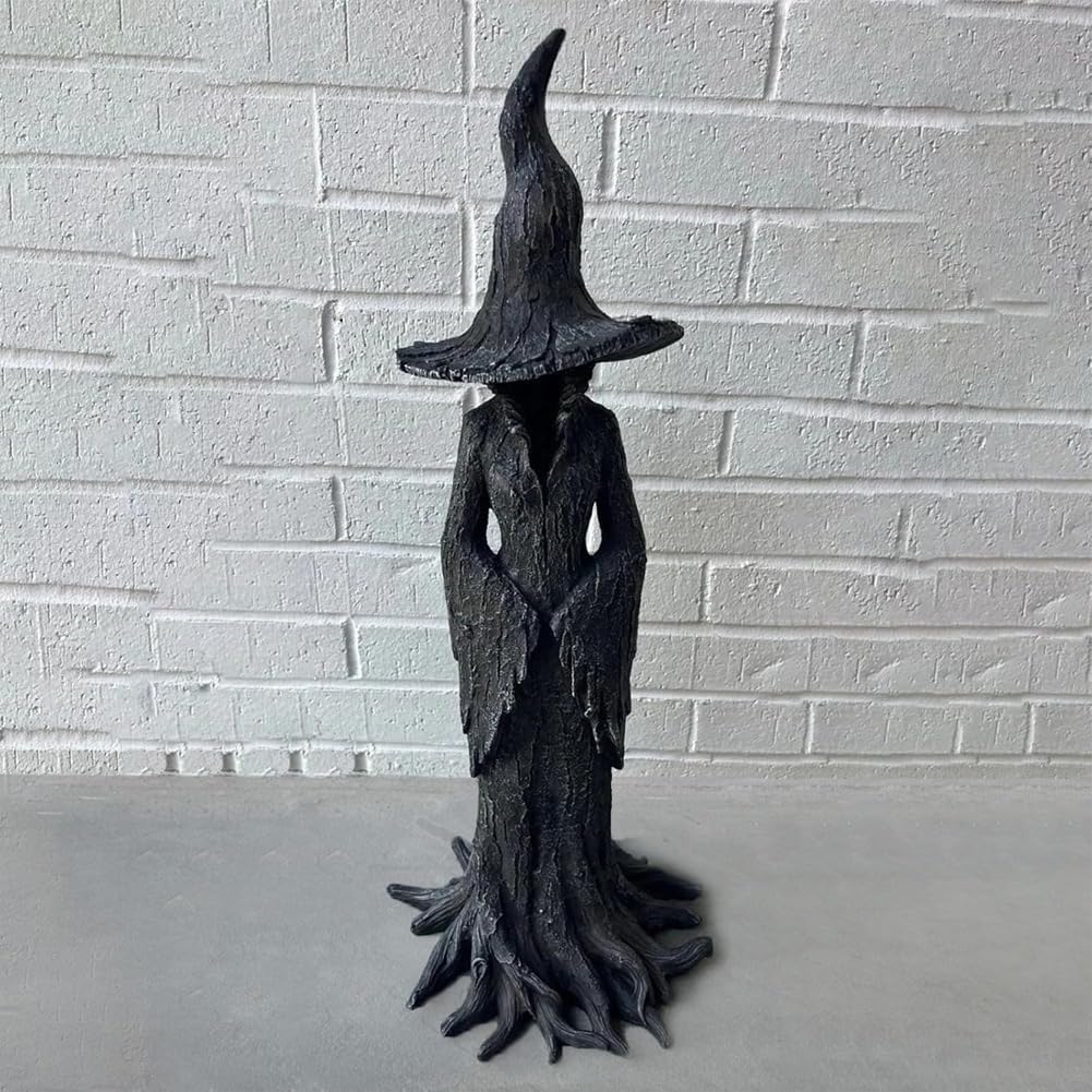 Amazon.com: LivialyCity Cracker Barrel Witch Statue – 11.8" Gothic ...