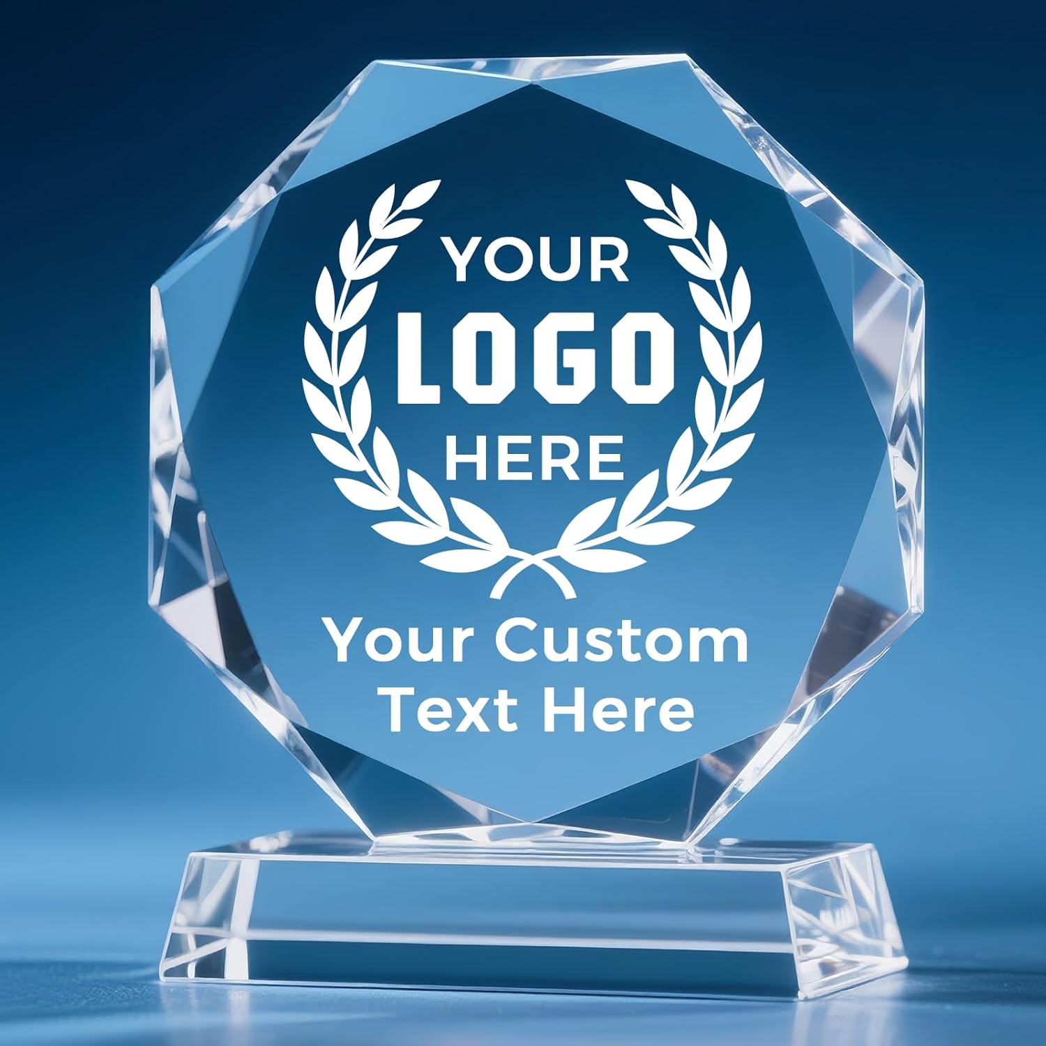 Amazon.com : Custom Engraved Crystal Trophy, Personalized Award Plaque ...