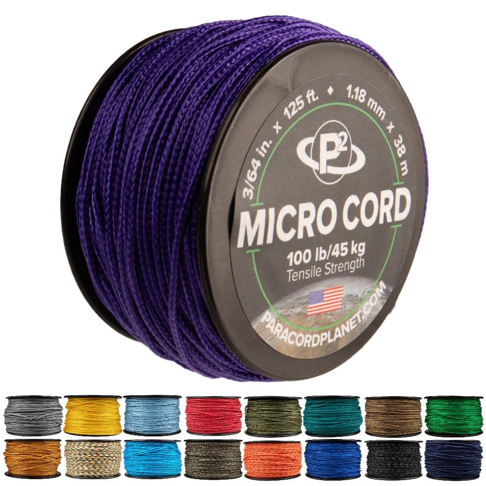 Amazon.com: Paracord Planet Micro Paracord – Thin Braided Cord for ...