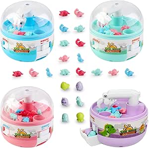 Mini Claw Machine Toys for Kids & Adults with Mini Dinosaur Figures ...