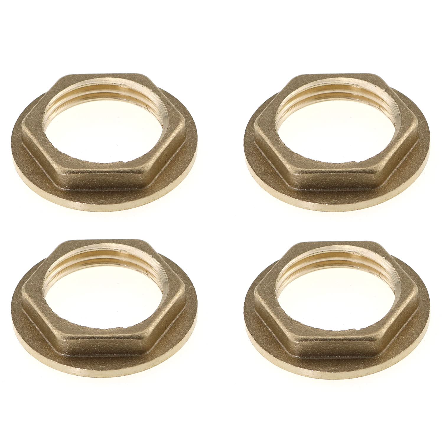 MEETOOT 4pcs Brass Lock Nuts Pipe Fitting 1/2 Inch NPT Female Lock Nut ...