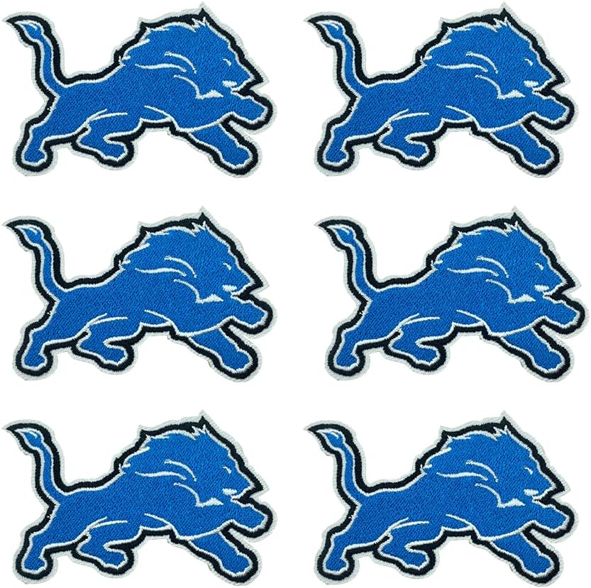Amazon.com: 6 Pcs Sports Styles Embroidered Patches for Lions Sew On ...