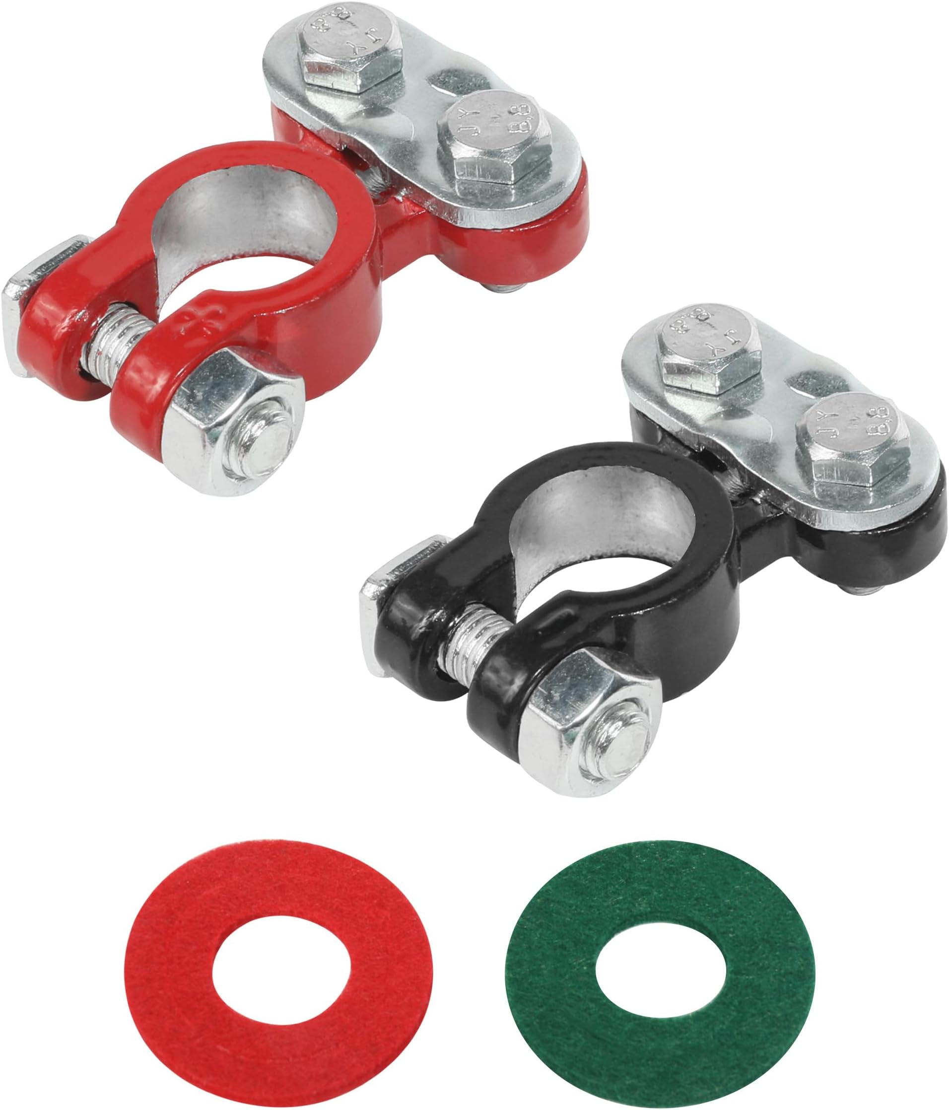 Amazon.com: bylikeho 2PCS Battery Terminals,Car Accessories Cable ...