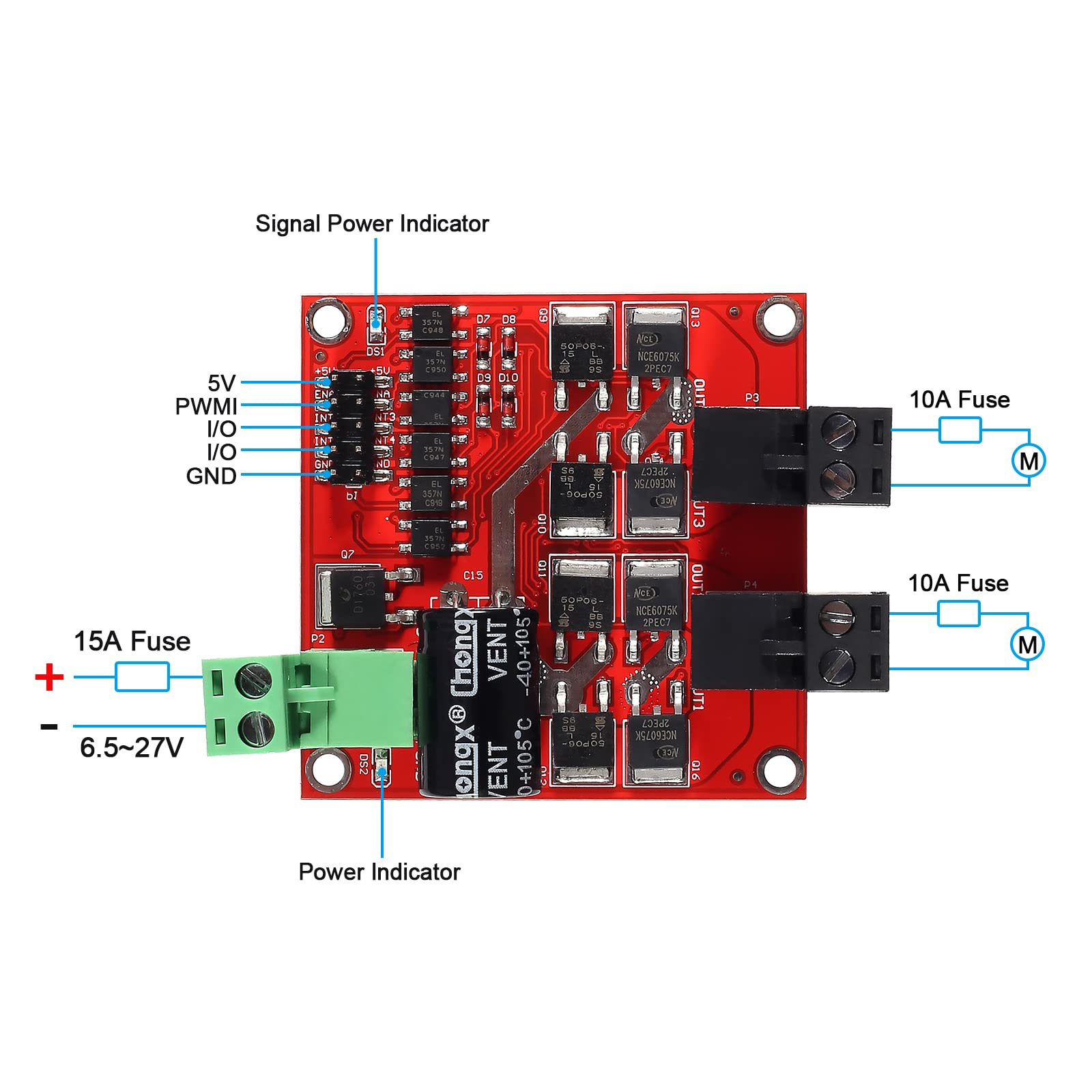 Snapklik.com : AITIAO 2Pcs L298 Dual H Bridge Motor Speed Controller ...