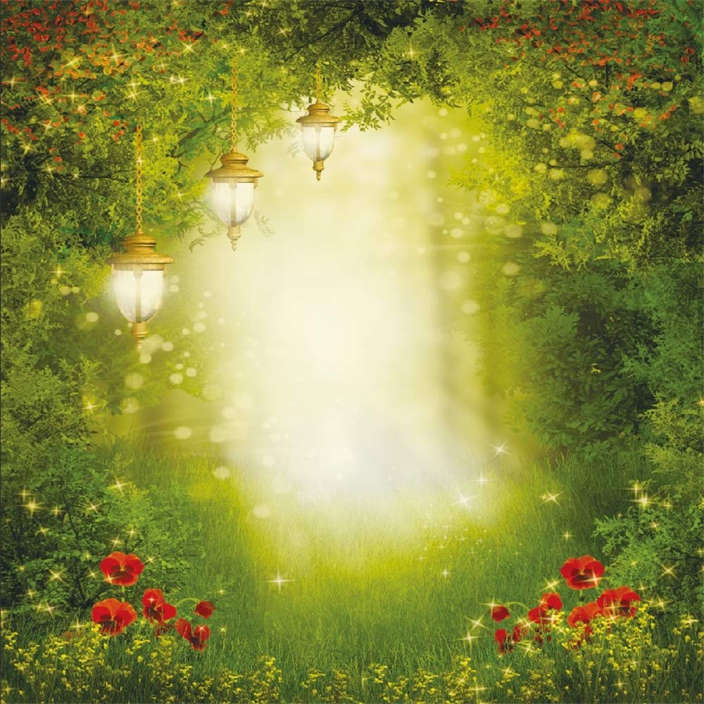 Buy OFILA Fairy Tale Backdrop 10x10ft Enchanted Garden Photography ...