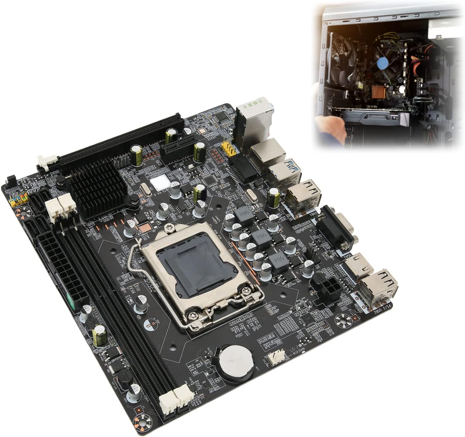 LGA 1155 Socket DDR3 Motherboards I5 I7 CPU SATA PC Motherboard for B75 Computer : Amazon.co.uk ...
