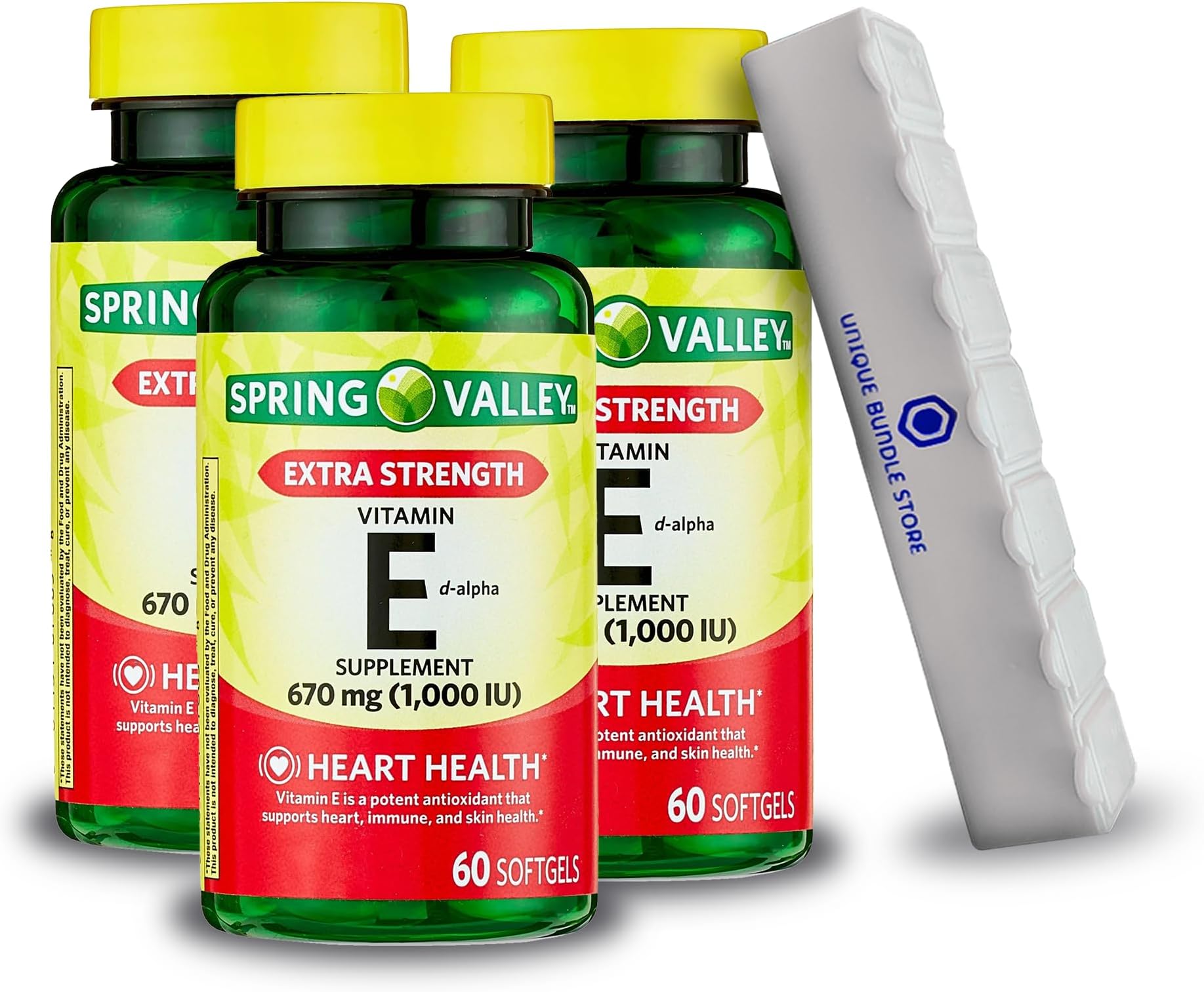 Amazon.com: Spring Valley, Vitamin E D-Alpha, 670 mg 1000 IU, 60 Count ...