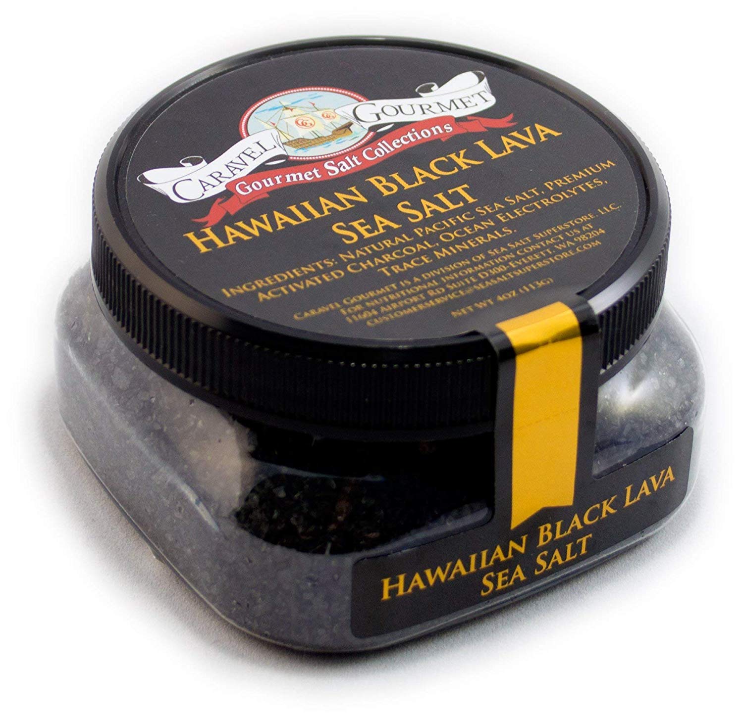 Amazon.com : Hawaiian Black Lava Sea Salt - All-Natural Unrefined ...
