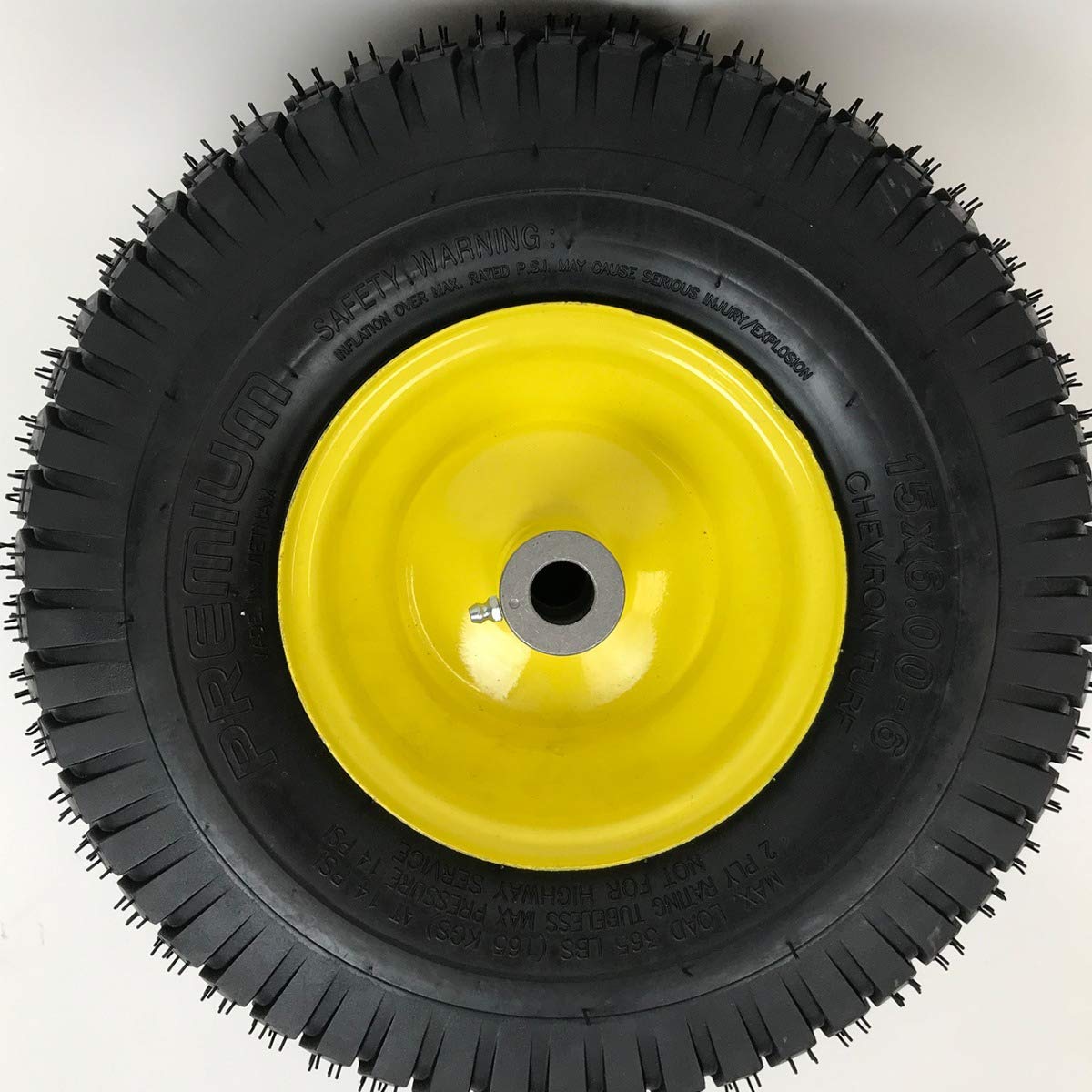 Buy 15x6 00 6 Lawn Mower Tire And Rim Fits On 3 4 Inch Axle 3 Inch