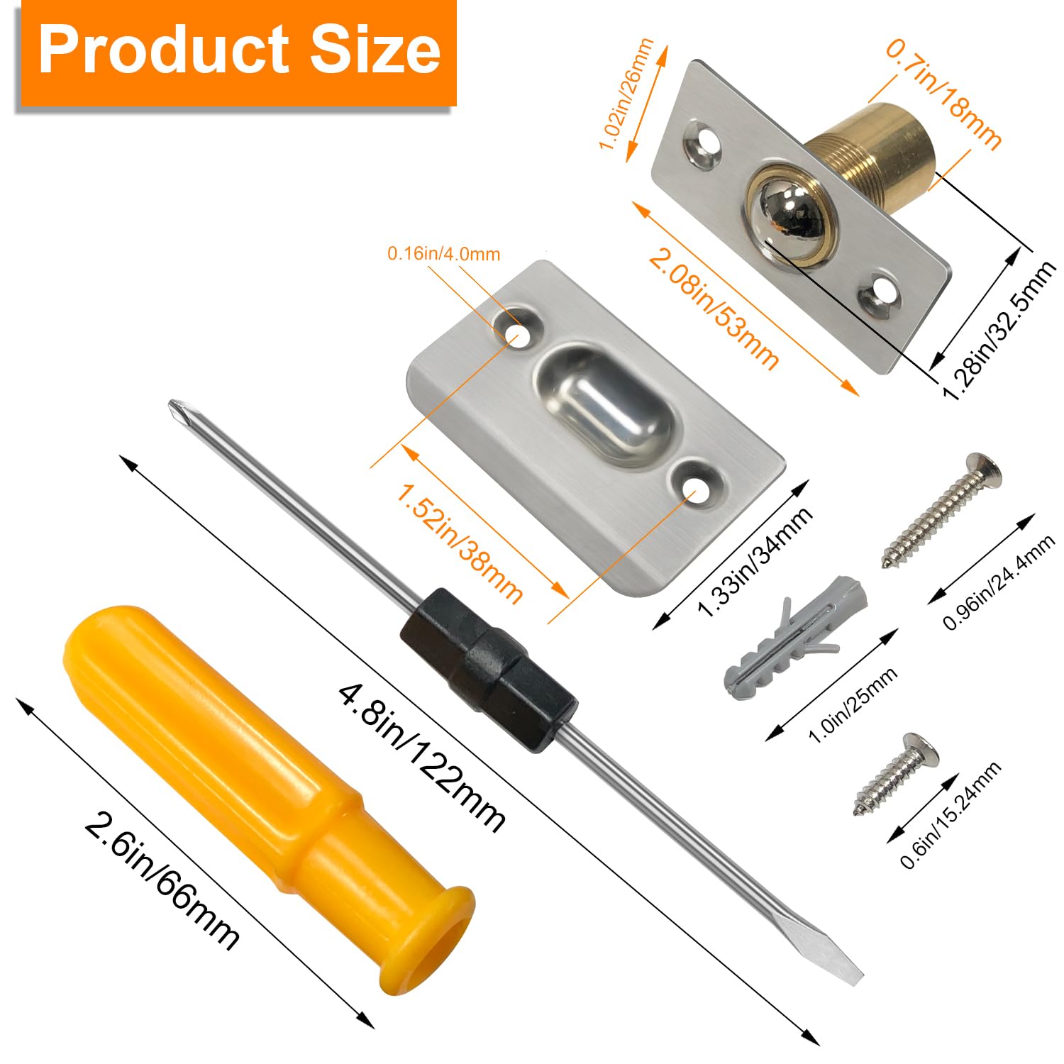 Snapklik.com : Ball Catch For Top Of Door, Closet Door Ball Catch ...