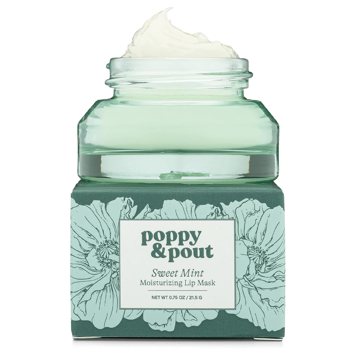 Amazon.com : Poppy & Pout Sweet Mint Overnight Lip Mask – Refreshing ...