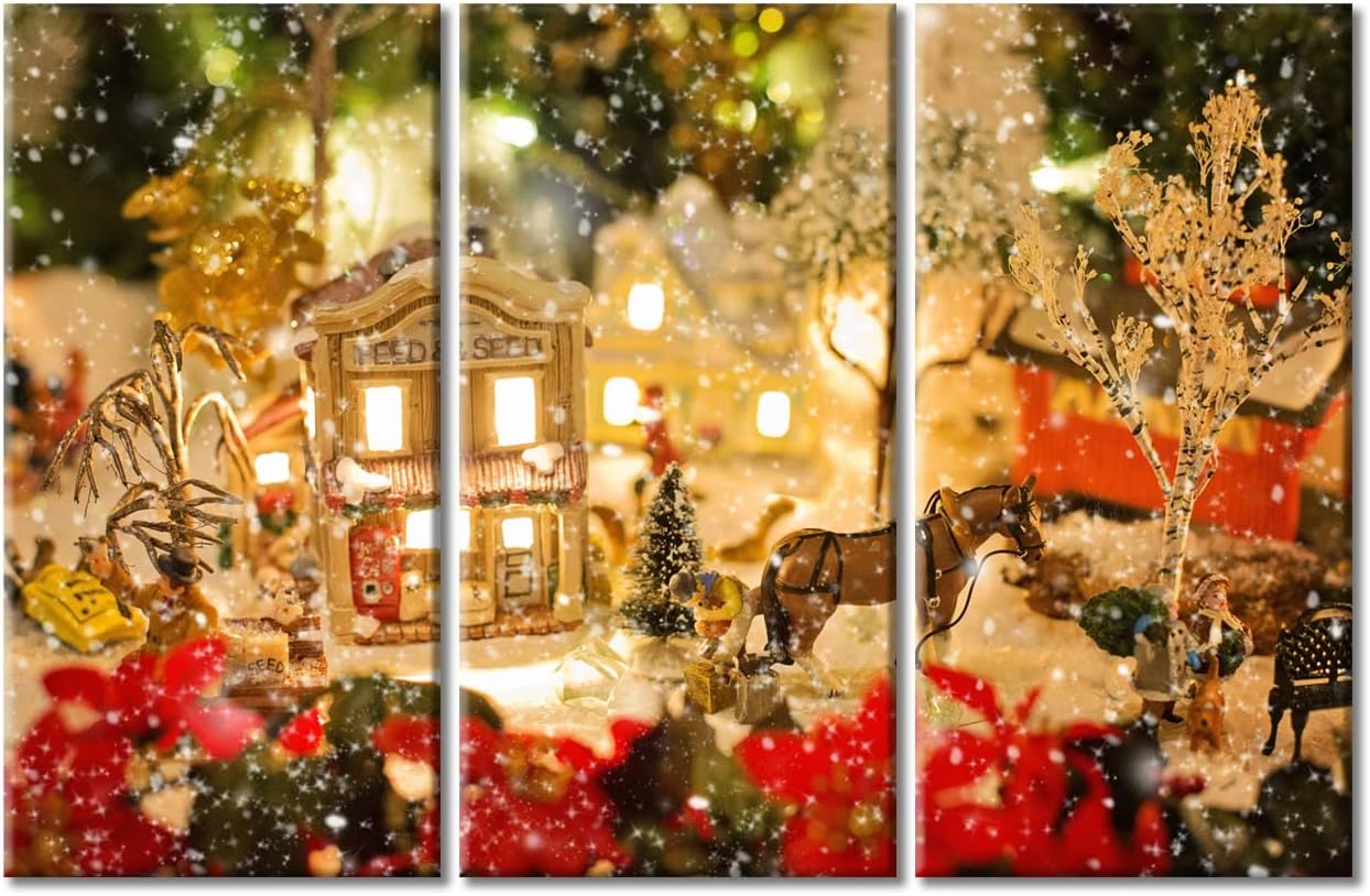 Amazon.com: Merry Christmas Wall Decor Living Room Christmas Wishes ...