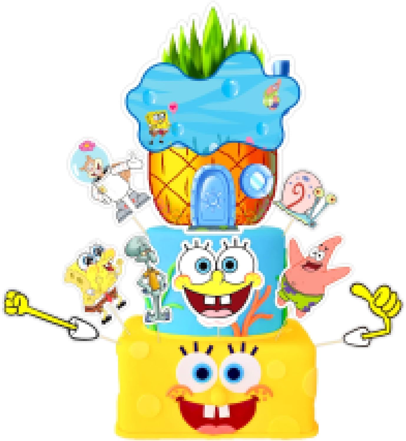 Amazon.com: WAYOM Cartoon Kids Birthday Decorations, Cartoon Themed ...