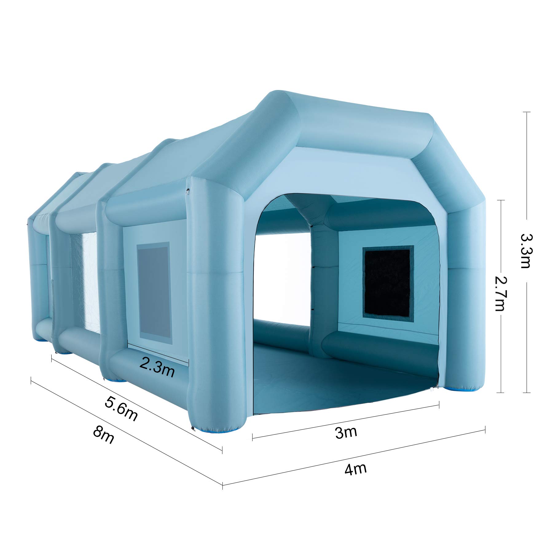 Buy Orion Motor Tech 26x13x11 ft Inflatable Spray Booth, Giant Blow Up ...