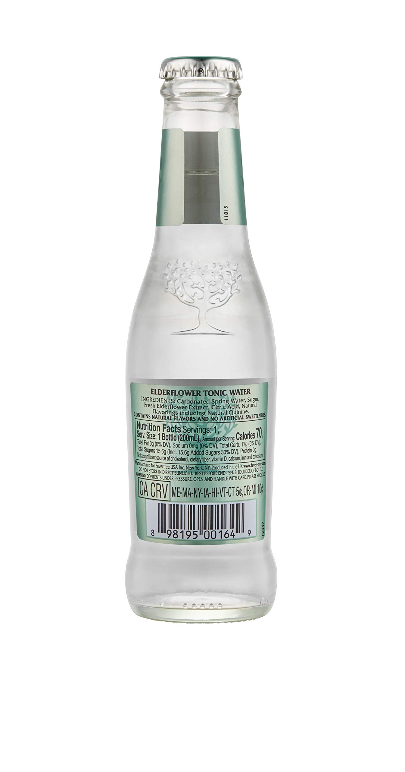 Buy Fever-Tree Handpicked Tonic Water Glass Bottles, Elderflower, 27.2 ...
