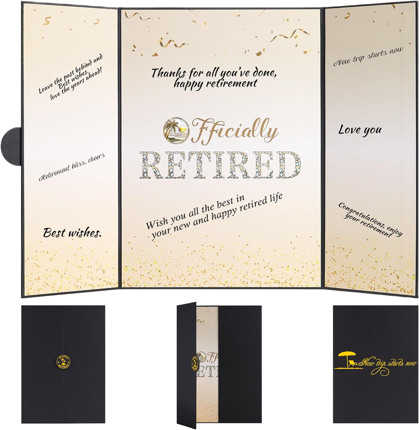 Amazon.com: Viogtmca Retirement Party Decorations Large Retird Card ...