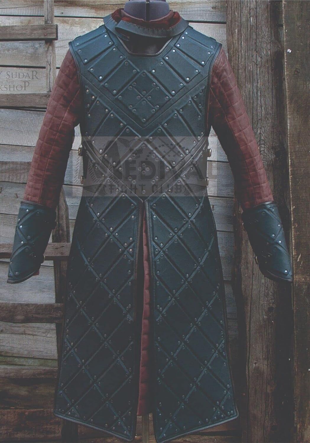 Amazon.com: Medieval Leather Brigandine ; Men LARP & SCA Leather Body ...