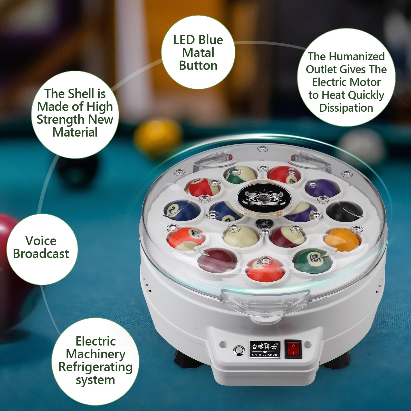 Snapklik.com : Oztwel Automatic Pool Ball Cleaner And Polisher