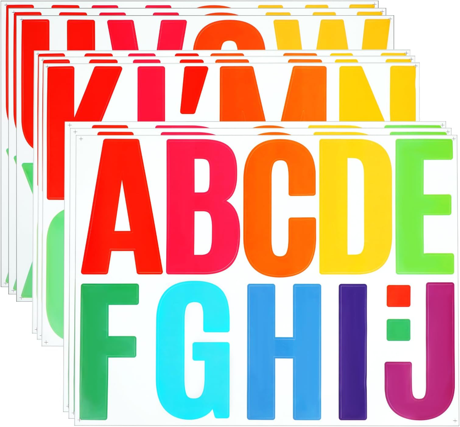 Amazon.com: Bulletin Board Letters 340 PCS 30 Sheets Colorful Alphabet ...
