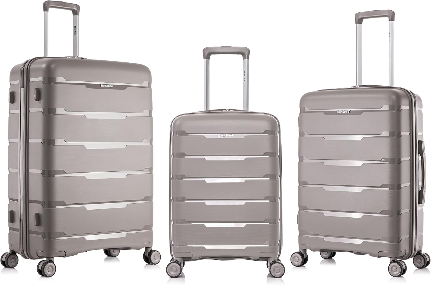 Amazon.com | Rockland Pasadena Hardside Luggage with Spinner Wheels ...