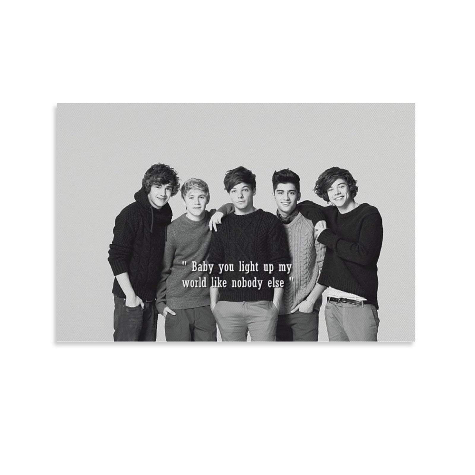 One Direction Pop Art Black And White