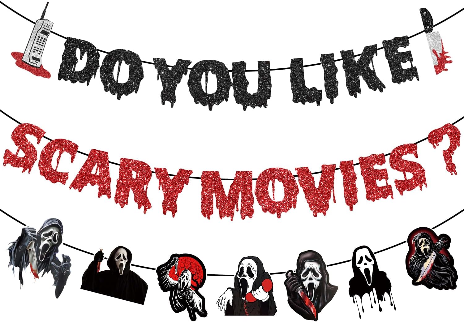 Scream Party Decorations, NO-DIY Horror Birthday Party Decorations ...